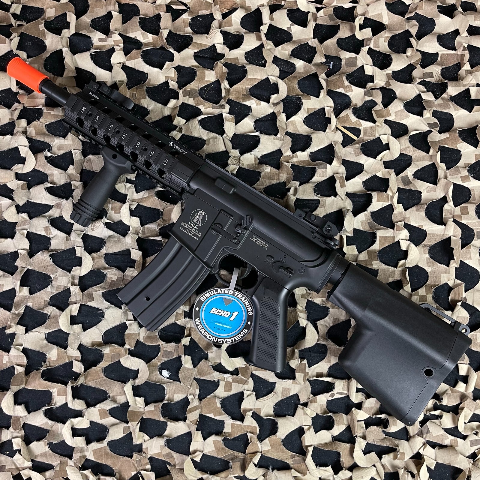 NEW Echo1 Troy Series MRF-C Gen 2 AEG Airsoft Gun - JP-30B | eBay