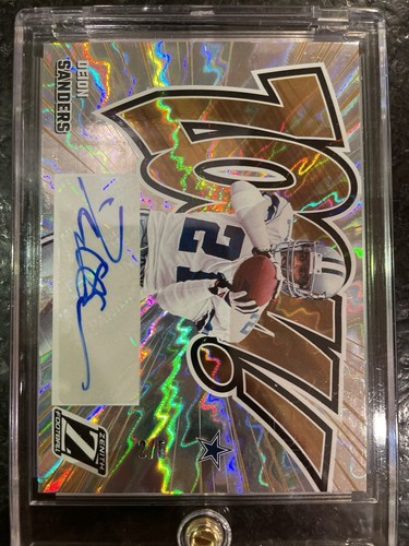 Panini Zenith 2024 Deion Sanders - Zoom Gold Lightning - Auto 2 Of 5 ...