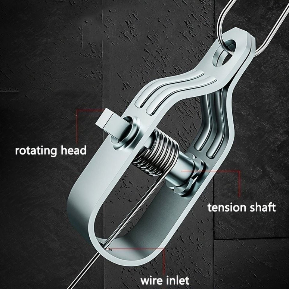 10PCS Steel Wire Rope Wire Tightener Adjustable Cable Tensioner Grape ...