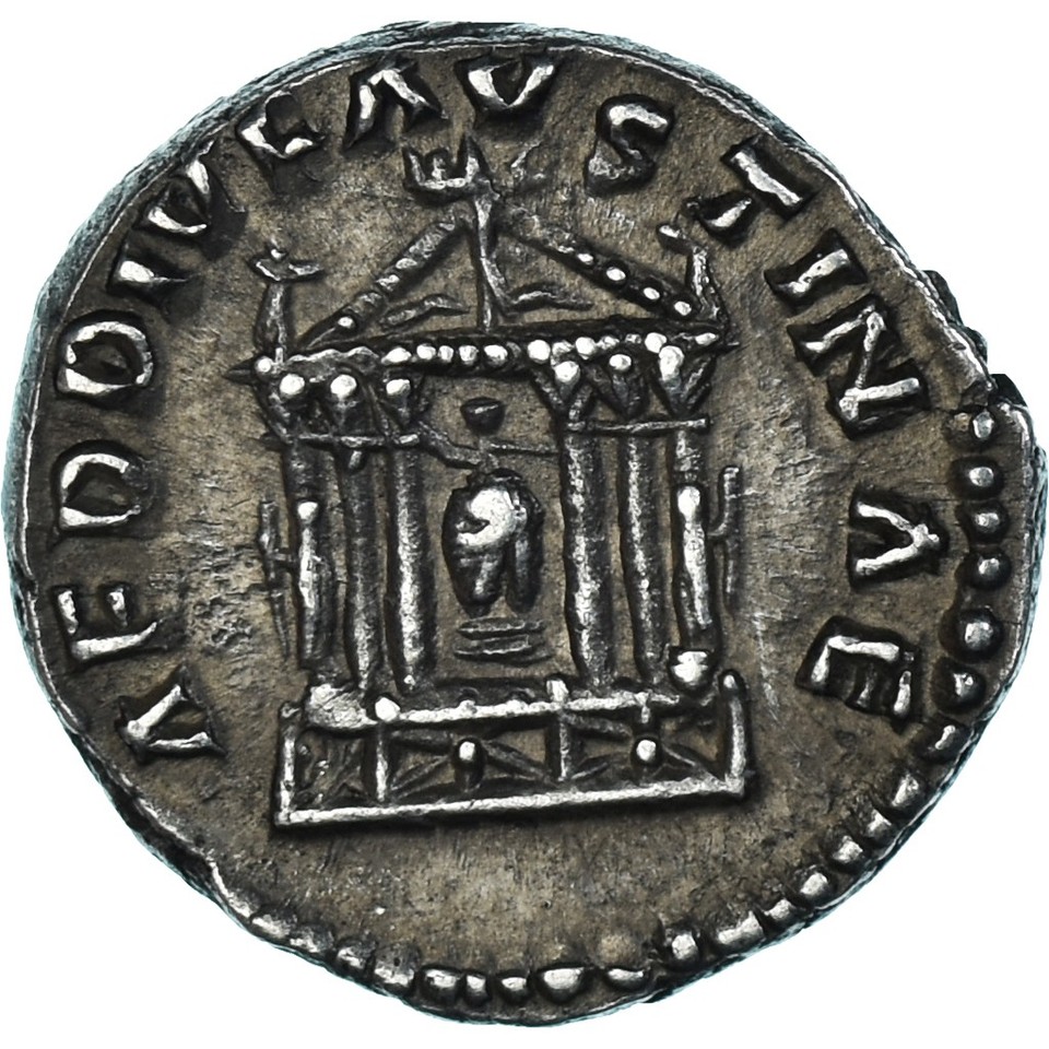 Monnaie, Diva Faustina I, Denier, 141, Rome, SUP, Argent, RIC:III-343 ...