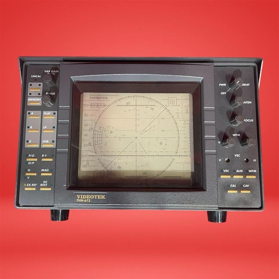 Videotek TVM-675 Waveform Monitor Vectorscope Audio NTSC | eBay