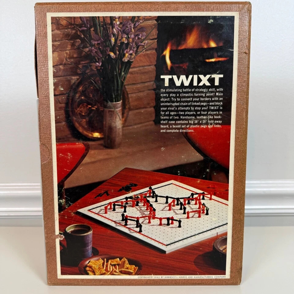 Vintage 3M Bookshelf Game Twixt Board Game with Original Box 1976Card ...
