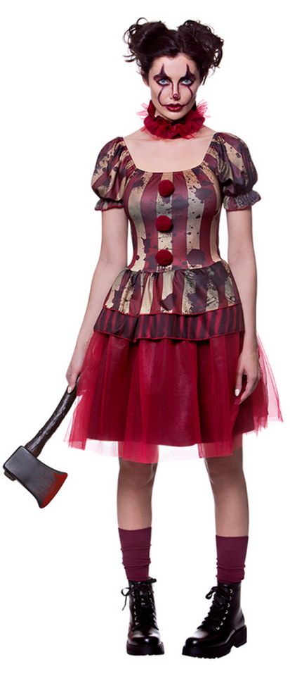 Matching Family Halloween Fancy Dress Costumes Horror Clown Boys Girls ...