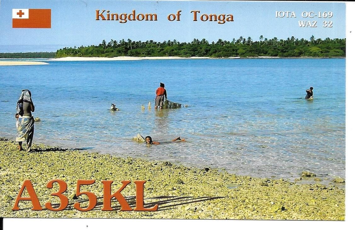 QSL 2010 kingdom of Tonga radio card | eBay