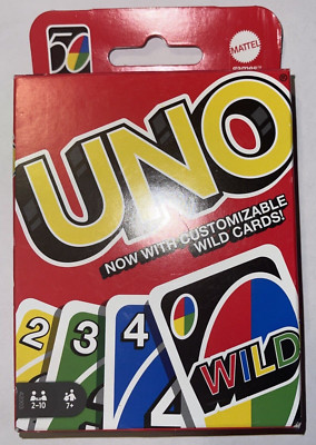 UNO Card Game-with customizable wild cards -Brand New Sealed Cards ...