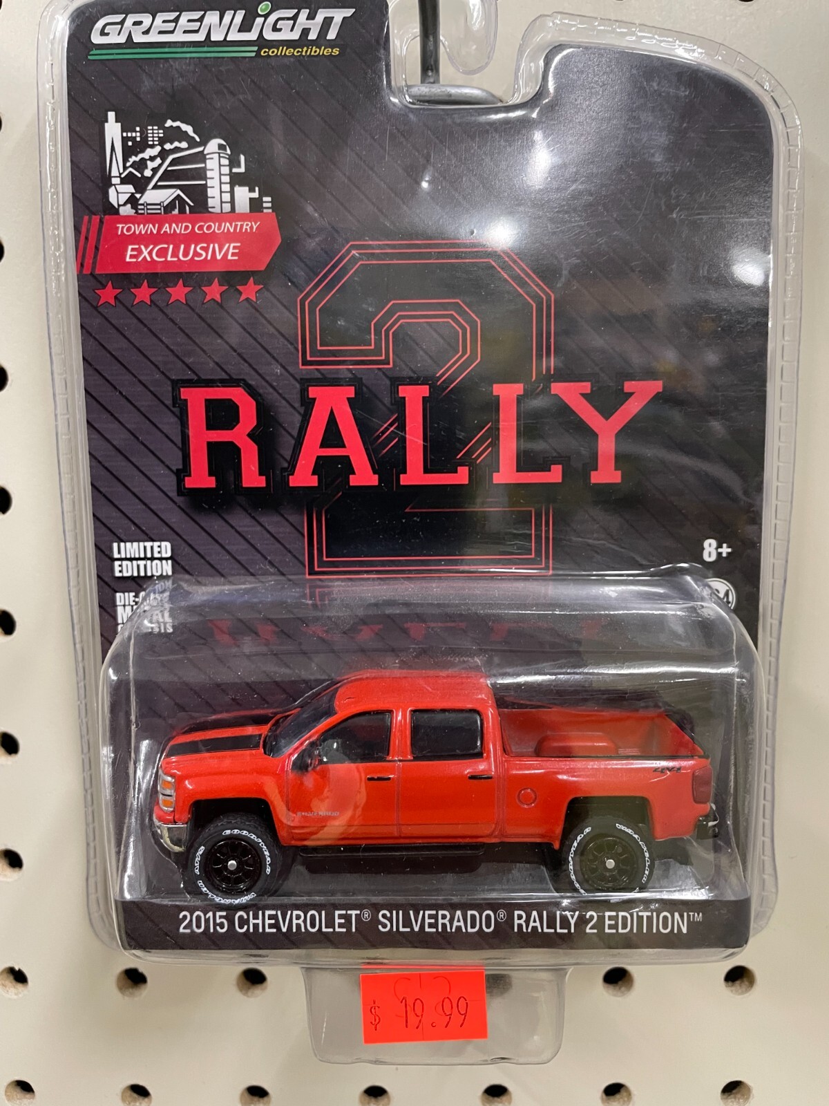 1:64 Greenlight 2015 Chevy Silverado Rally 2 Edition Orange Lifted | eBay