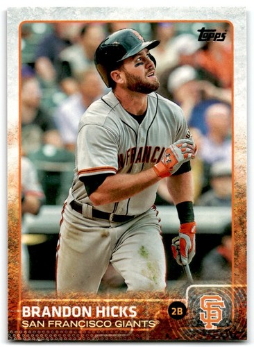 2015 Topps Brandon Hicks San Francisco Giants #273 | eBay