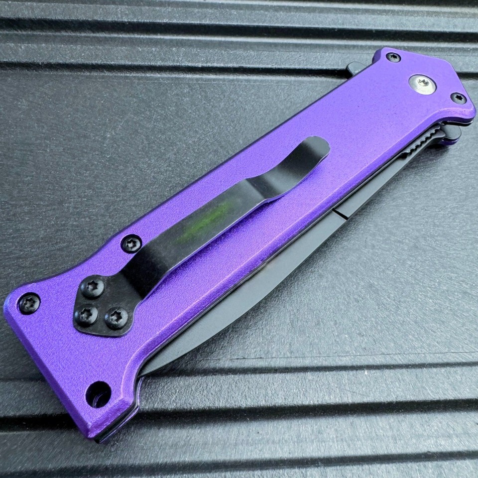 JOKER 7.5" TAC FORCE PURPLE SPRING ASSISTED TACTICAL FOLDING POCKET ...