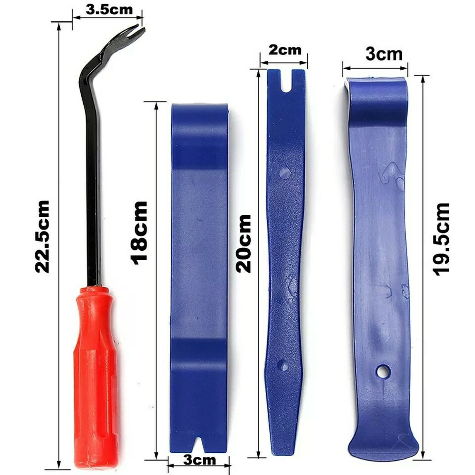 12 Pcs Pro Car Removal Pry Open Tool Kit for Auto Audio Door Dash Trim ...