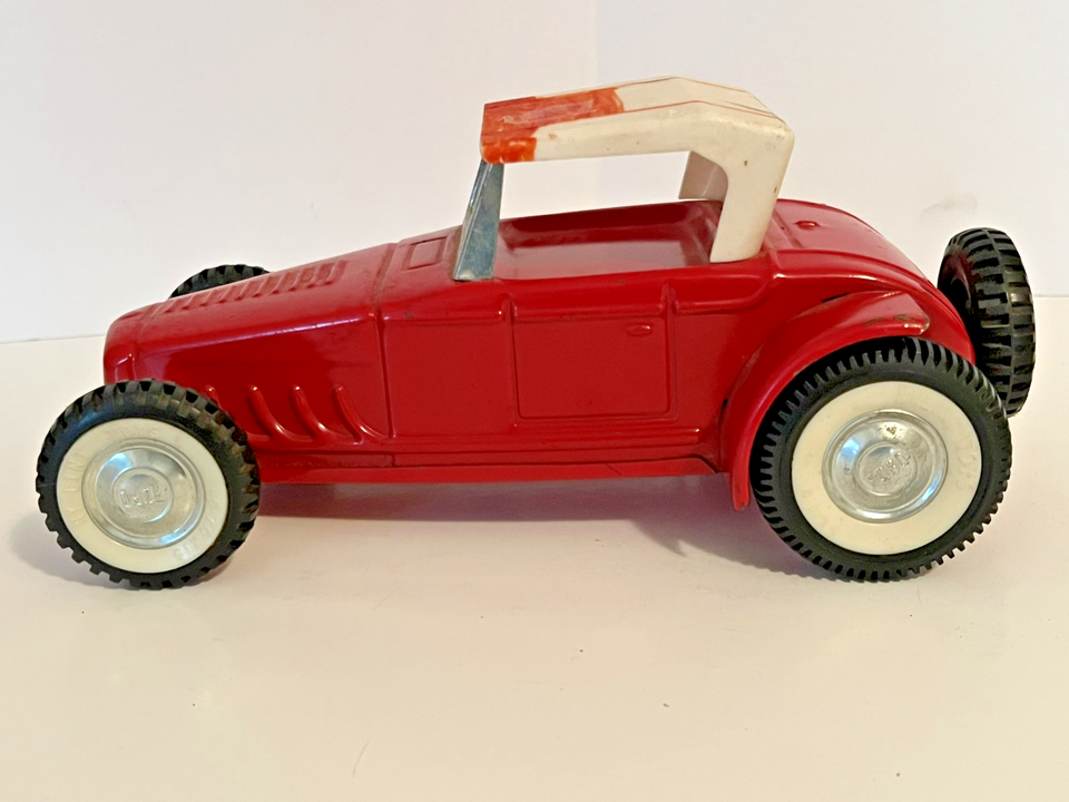 Nylint Toys Ford Red Hot Rod Jalopy Roadster Coupe Car Pressed Steel ...