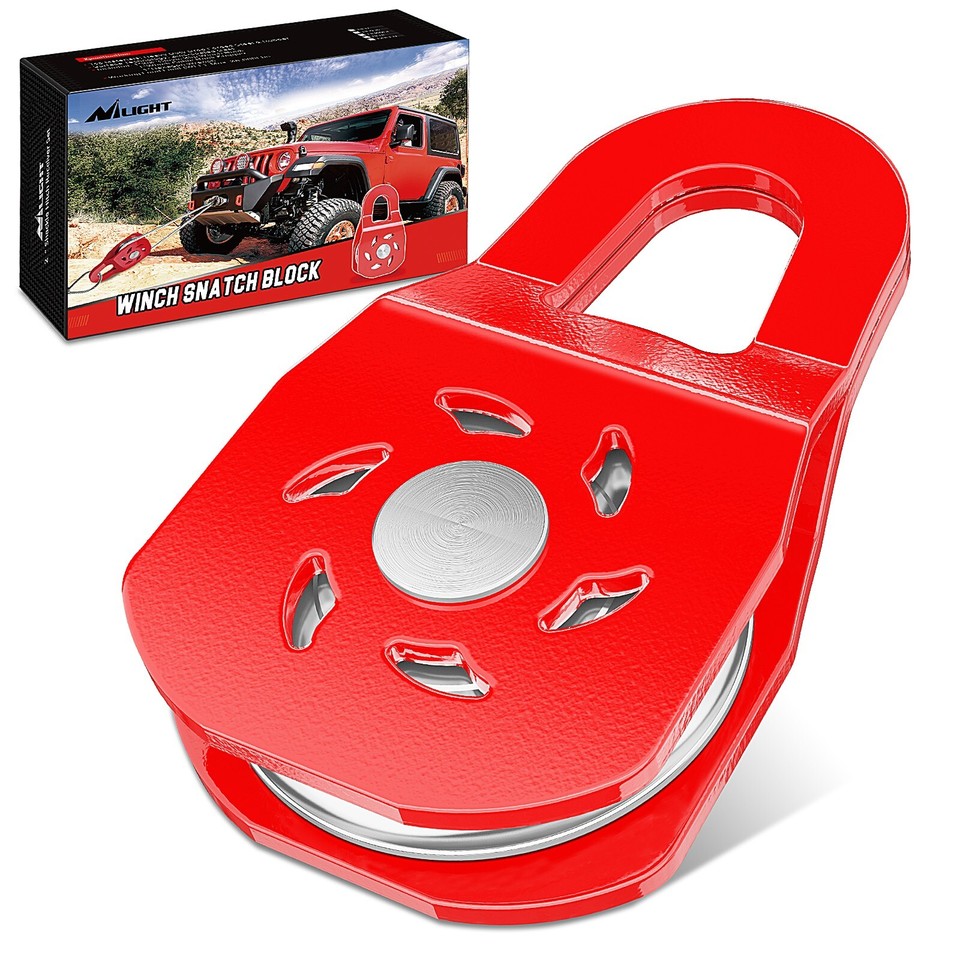 Nilight 10 Ton Winch Snatch Block Towing Pulley Blocks 22,000 LBS ...