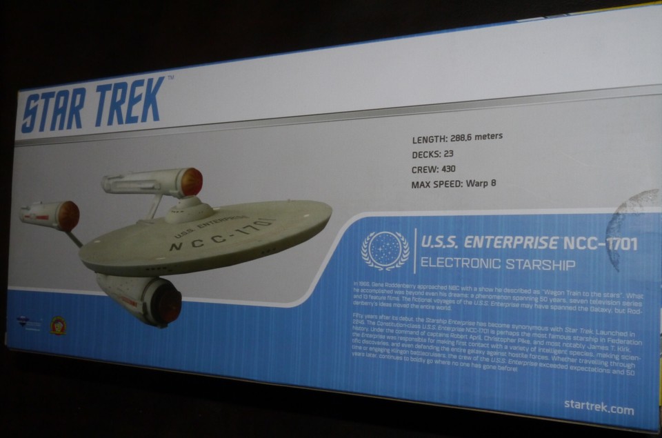 STAR TREK DIAMOND SELECT LEGENDS ENTERPRISE NCC 1701 HD Electronic Ship ...