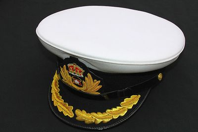 ROYAL MARINE SHIP WHITE STAR LINE HATS TITANIC CAPTAIN SMITH HAT WHITE ...