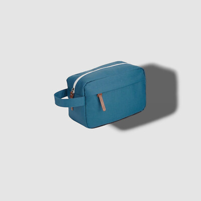 $140 Perry Ellis Mens Blue Toiletry Accessory Case Travel Kit Overnight ...