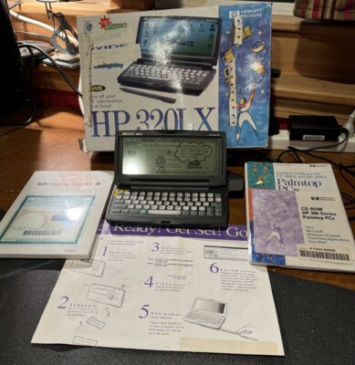 HP 320LX PDA Palmtop Handheld Notebook PC And Dock - 4MB | eBay