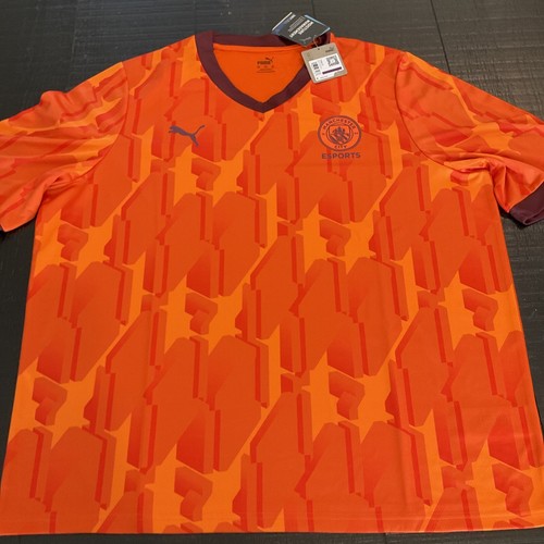 Puma Manchester City Esports soccer Teams NWT Men’s Size XXL ORANGE 🍊 ...