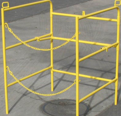 Collapsible Manhole Guard Rail 32” x 32” x 42 in, Steel, Yellow | eBay
