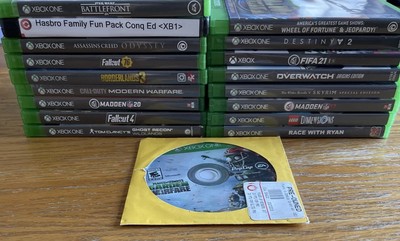 LARGE LOT 18 XBOX ONE BUNDLE GAMES: COD/FALLOUT/MADDEN/destiny 2/PVZ/AC ...