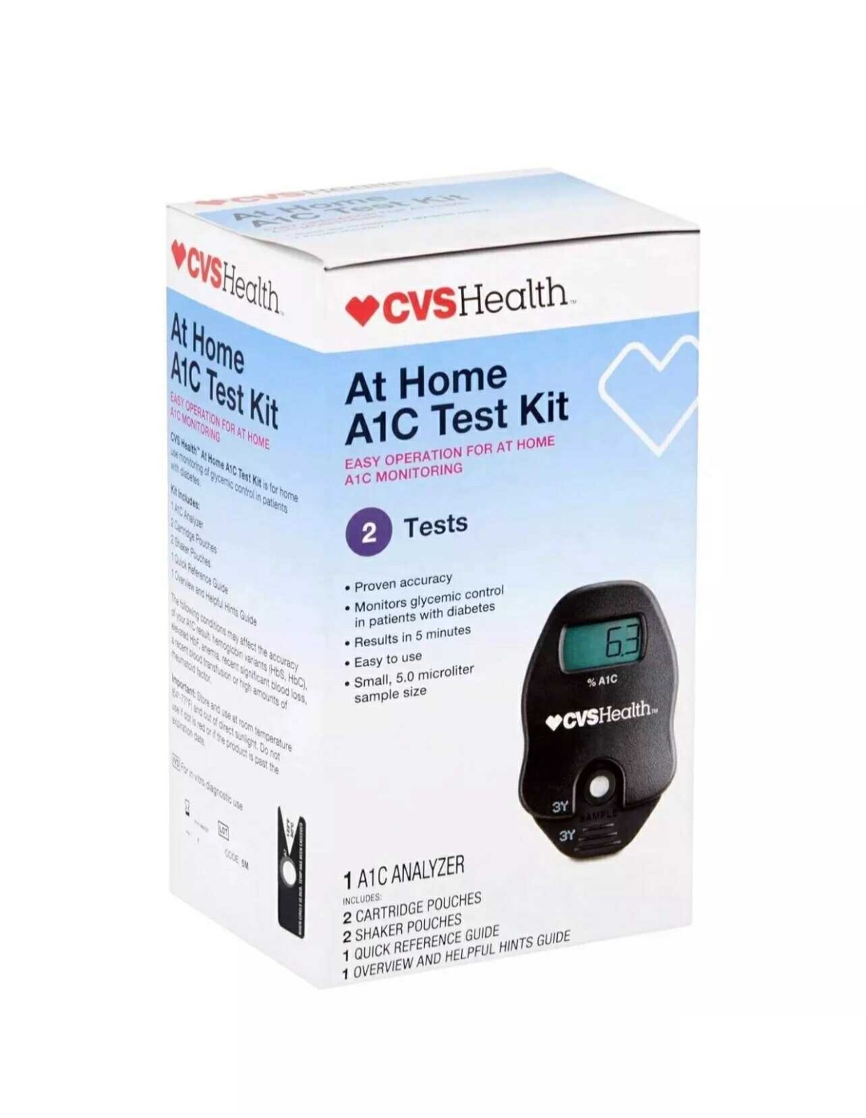 CVS Health at Home A1C Test Kit | eBay