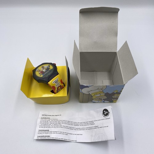 The Simpsons Homer Simpson Talking Watch Mmm Burger 2002 Burger King ...