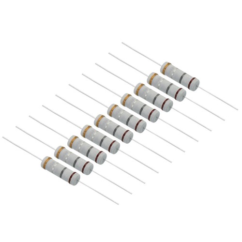 10Pcs 5W 0.18 Ohm 5% Tolerance Carbon Film Resistor, Axial Lead ...