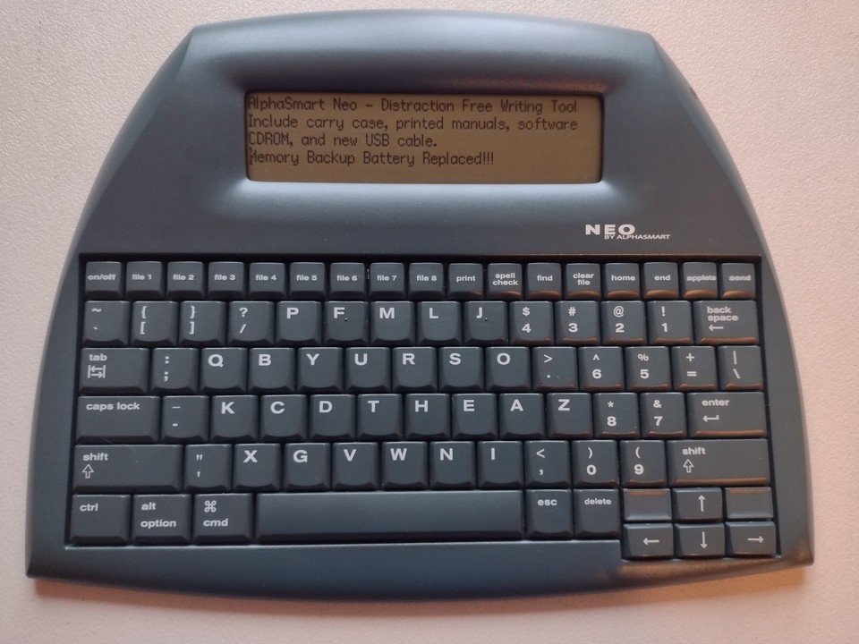 AlphaSmart Neo Portable Distraction Free Word Processor - Left Handed ...