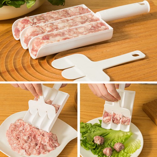 Plastic Meatball Maker Set Fried Fish Beaf Meat Making Balls Mold Spoon ...