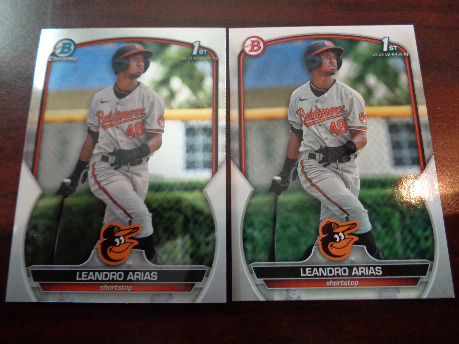 2023 Bowman Chrome & Paper Leandro Arias #BCP-84 1st Year RC Lot of 2 ...