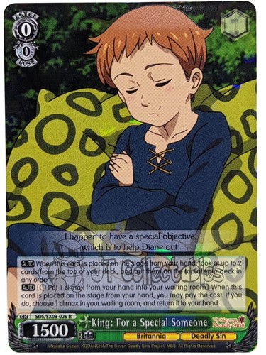 King: For a Special Someone SDS/SX03-029 R The Seven Deadly Sins Weiss ...