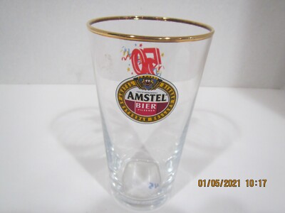 #45 AMSTEL Bier Beer Glass AMSTEL BIER 5" High Super Nice Amstel Bier ...