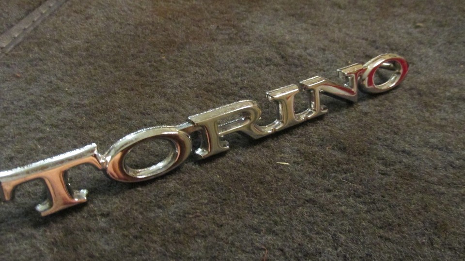 NOS 1972 FORD TORINO GRAN TORINO SPORT TRUNK DECKLID "TORINO" EMBLEM ...