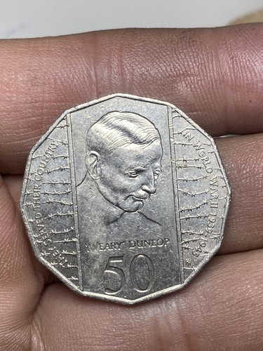 3 coins of 1995 AUSTRALIAN 50 CENT 50c COIN - WEARY DUNLOP WWII ...