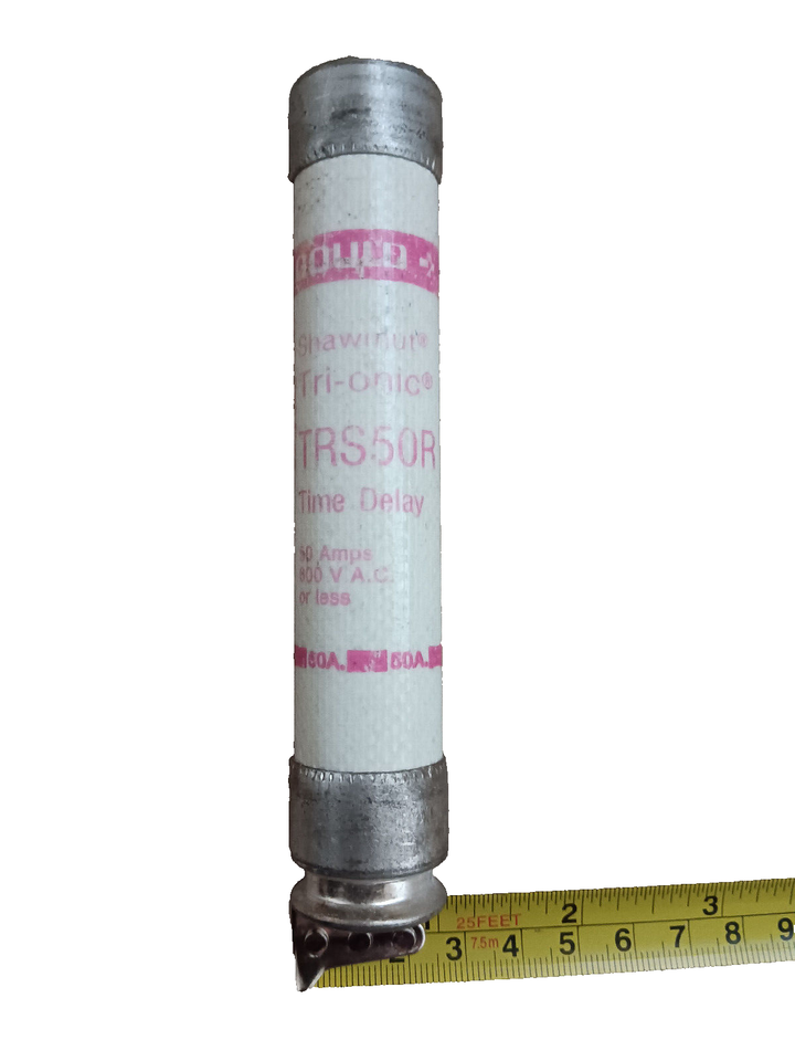 Fuse Gould Shawmut TRI-ONIC TRS50R Time-Delay 50 Amp 600 VAC or less ...
