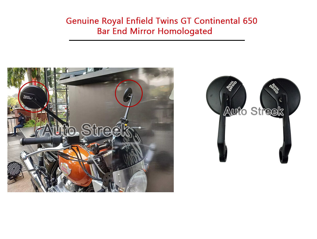 Genuine Royal Enfield Twins GT Continental 650 Bar End Mirror ...
