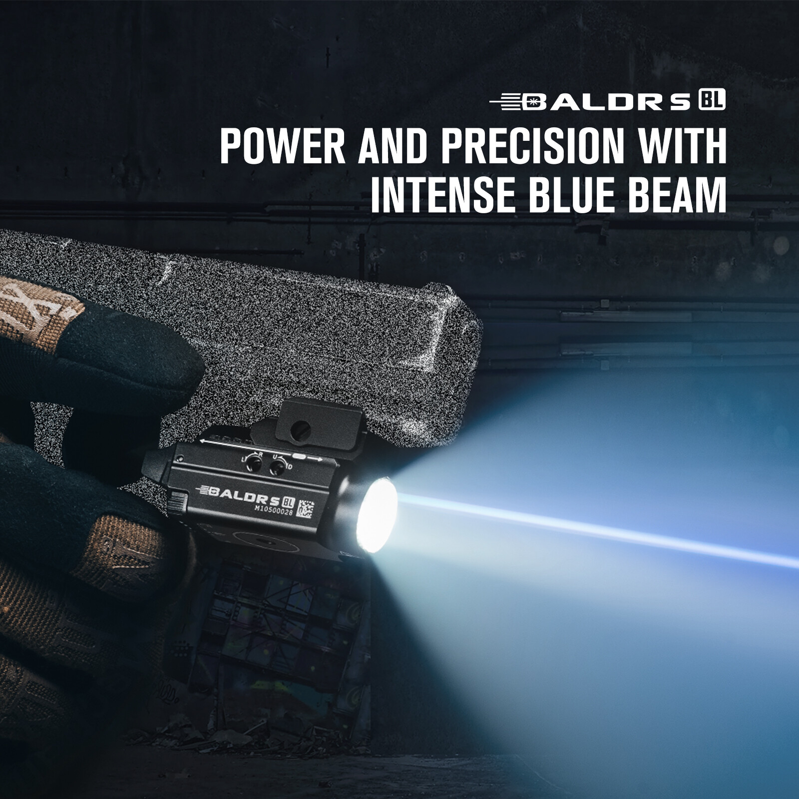 Olight Baldr S Rechargeable Tactical Weapon Light 800 Lumens Blue Laser ...