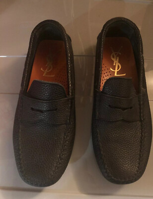 Mens YSL DRIVERS BLK SZ 39 | eBay