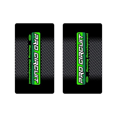 Pro Circuit Retro Carbon Suspension upper fork tube decals 5" x 9 ...