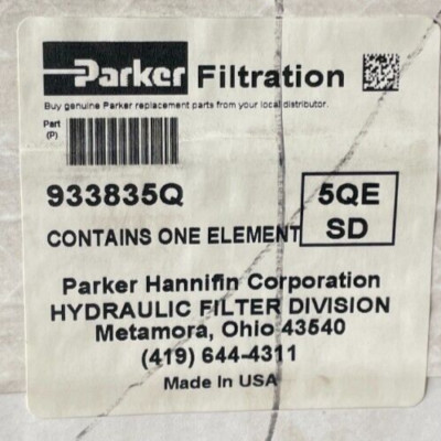 Parker 933835Q IL82 Hydraulic Filter 6 Micron Microglass New Sealed | eBay