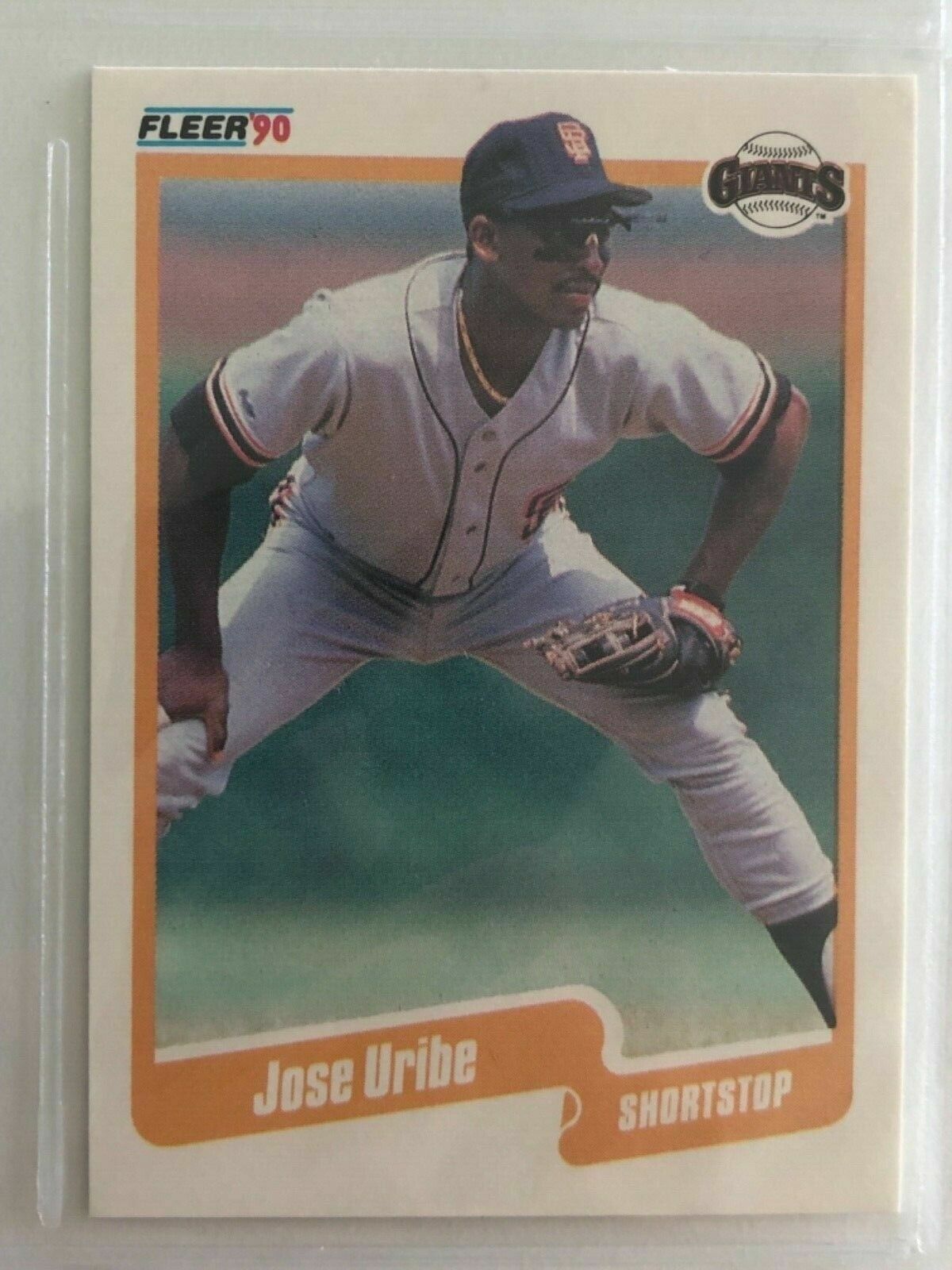 Jose Uribe 1990 fleer. Extremely rare card! Amazing! Mint condition | eBay