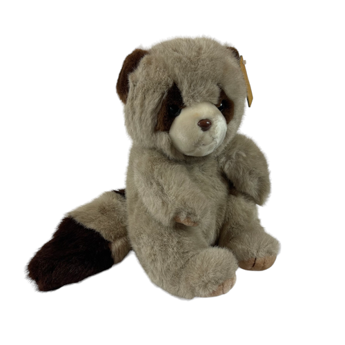A61 Vintage Anna Club Raccoon Teddy Plush! 13" Lovey Stuffed Toy | eBay