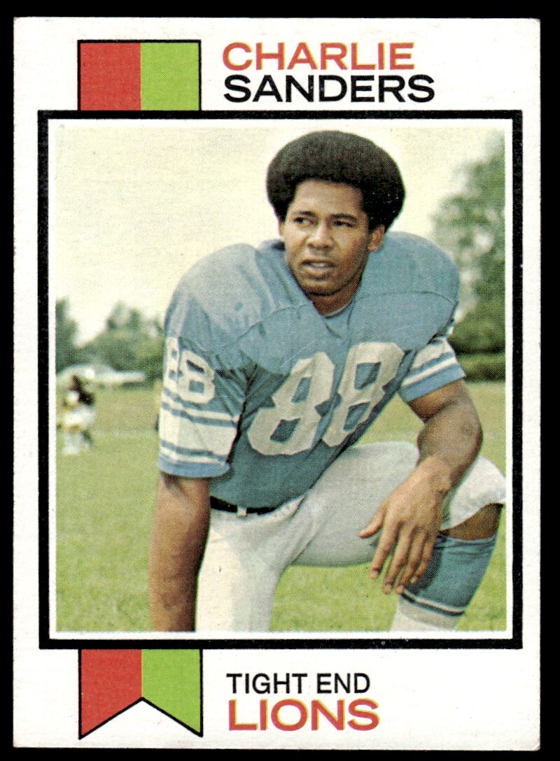 1973 TOPPS CHARLIE SANDERS DETROIT LIONS #395 | eBay