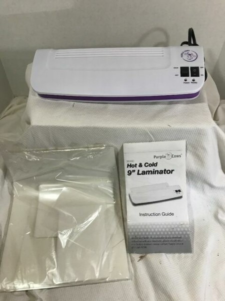 Purple Cows Hot and Cold 9" Laminator Model 3016c Homeschool Crafts ...