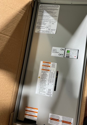 Generac 200 AMP Service Rate Automatic Whole House Transfer Switch NEMA ...