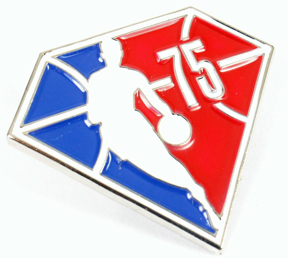 NBA 75th Anniversary Logo Pin | eBay
