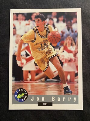 1992 Draft Picks - #25 Jon Barry/ Georgia Tech Yellow Jackets | eBay
