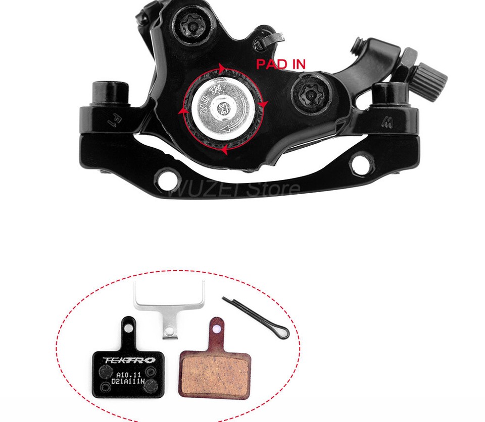 TEKTRO MD-M280 MTB Mechanical Disc Brakes Front Rear TR160 160mm ...