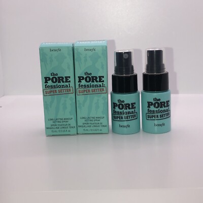 2x Benefit The Porefessional Super Setter Long Lasting Setting Spray 0 ...
