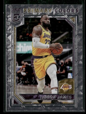 2021-22 Donruss Elite LeBron James #2 Primary Colors Los Angeles Lakers ...