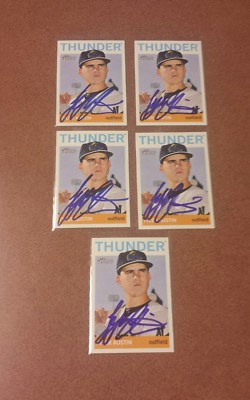 2013 Topps Heritage Tyler Austin 5 Card Signed Autographed Card lot ...