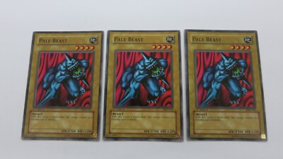 3x PALE BEAST METAL RAIDERS MONSTER 1ST EDITION MRD-047 COMMON YUGIOH ...